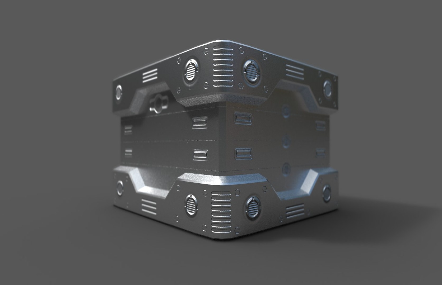 Free Sci Fi Power Supply 3d Model