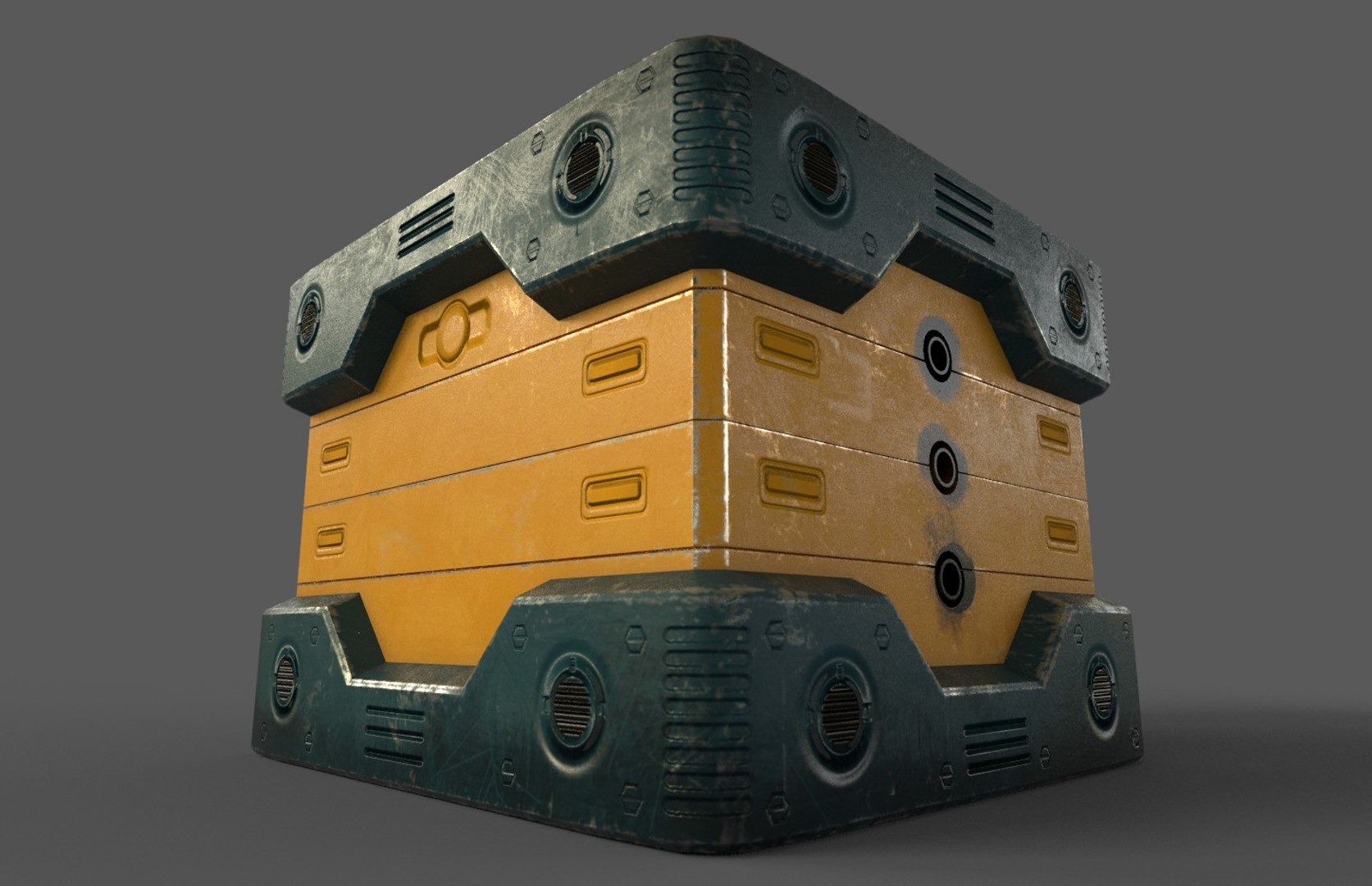 Free Sci Fi Power Supply 3d Model