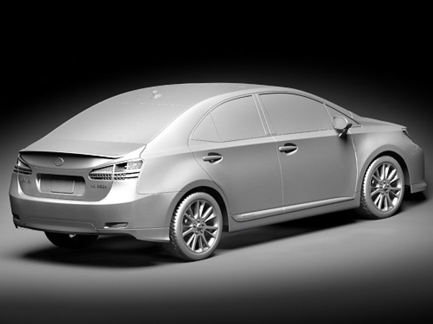 3d Lexus Hs 250h Sedan