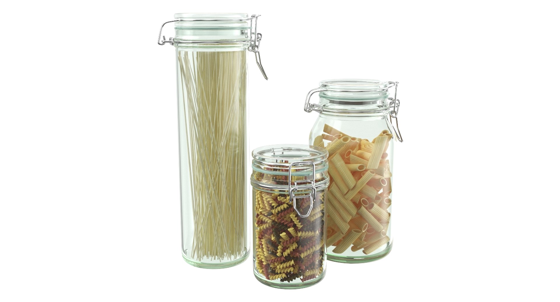 3D model kitchen pasta jars - TurboSquid 1420127