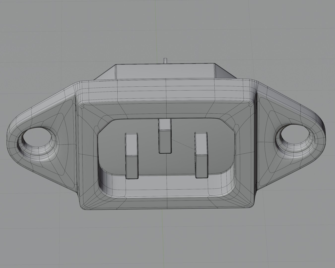 Power entry connector 3d model - TurboSquid 2124303