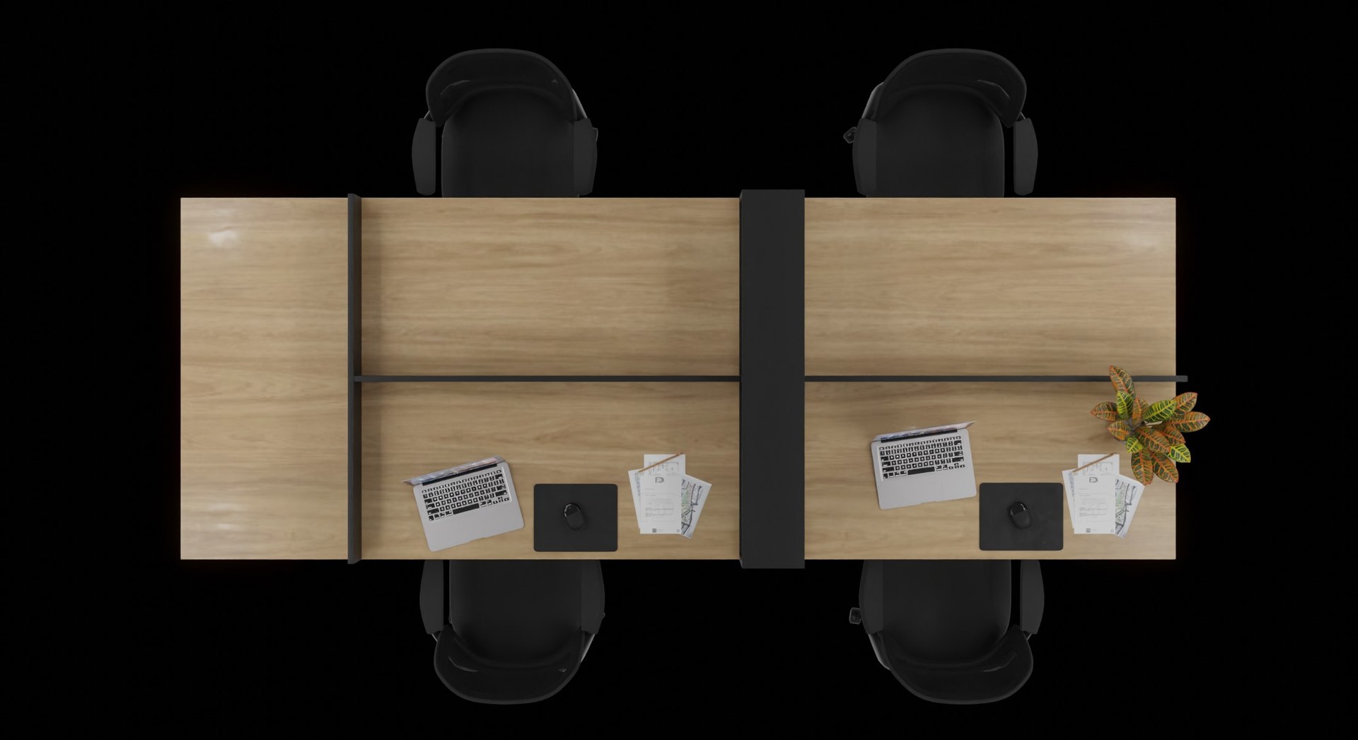 3D Model Groupwork Collaborative Office Tables - TurboSquid 2241269