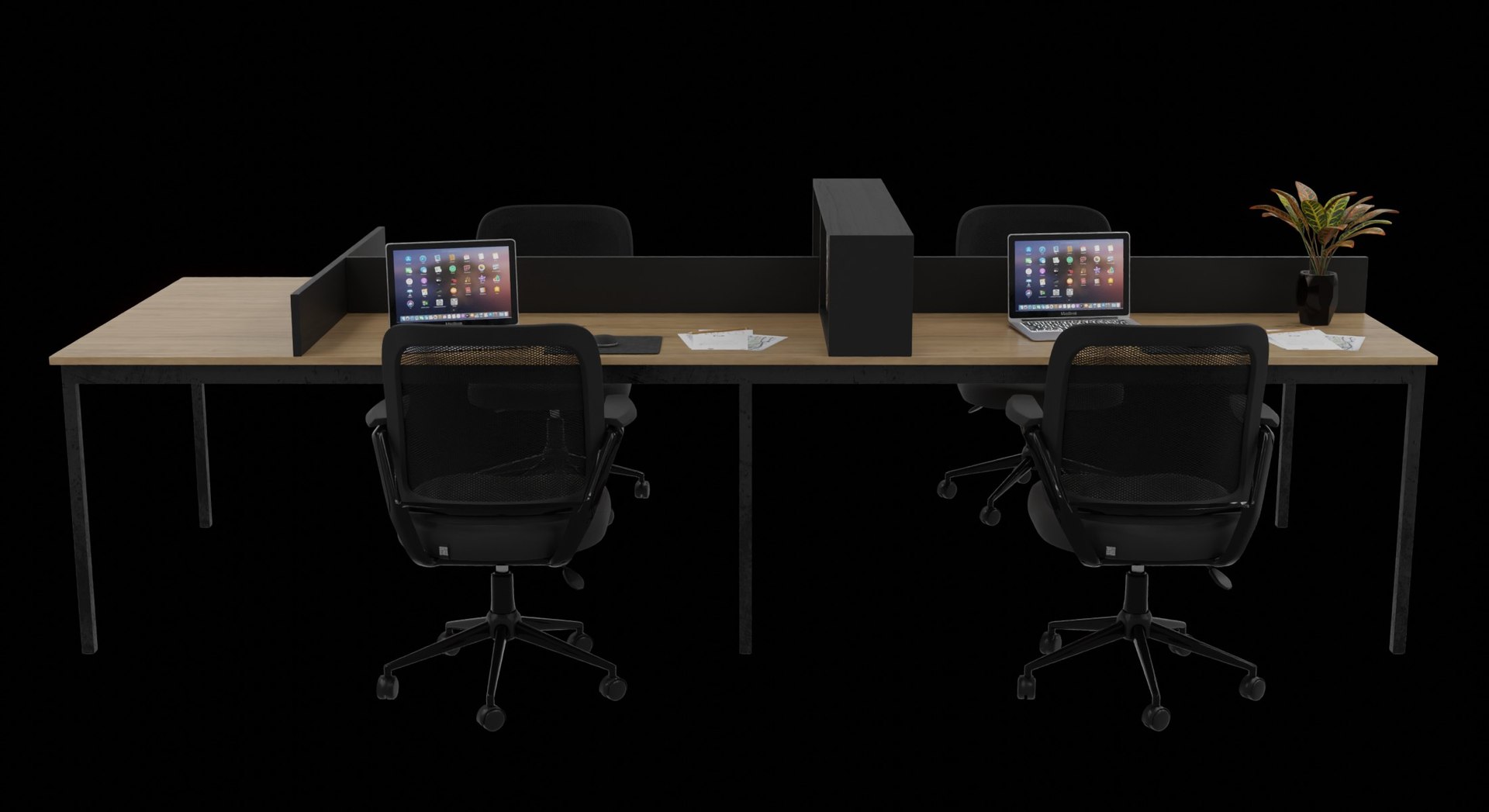 3D Model Groupwork Collaborative Office Tables - TurboSquid 2241269