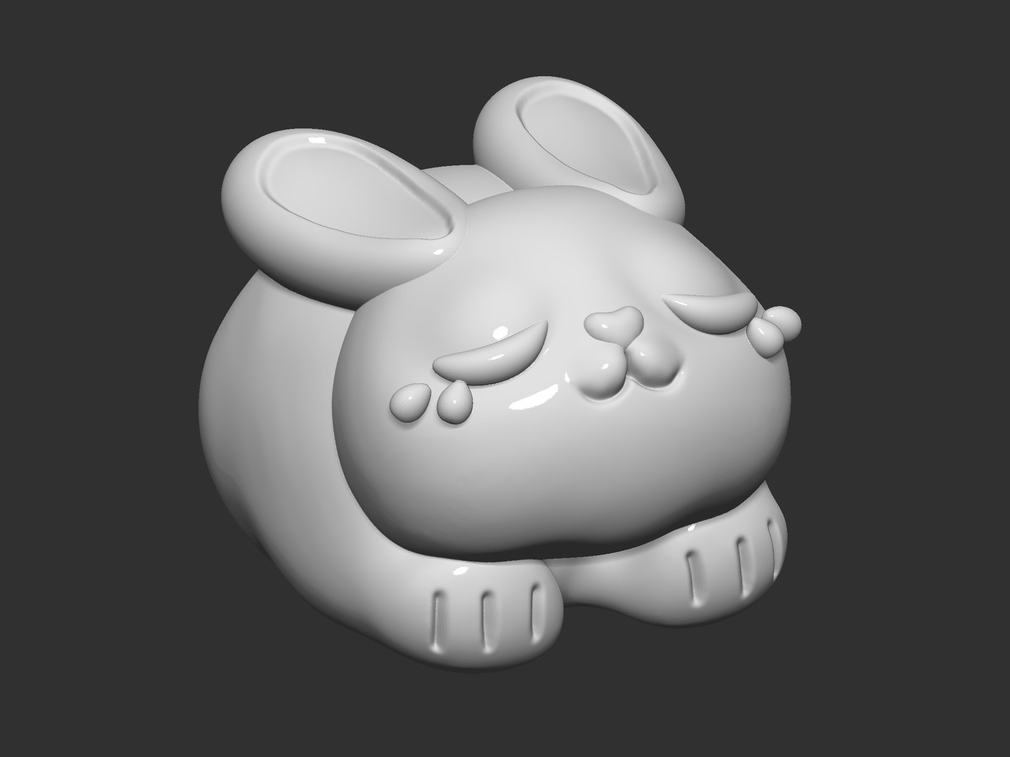 3D Model Rabbit Cute - TurboSquid 2168703