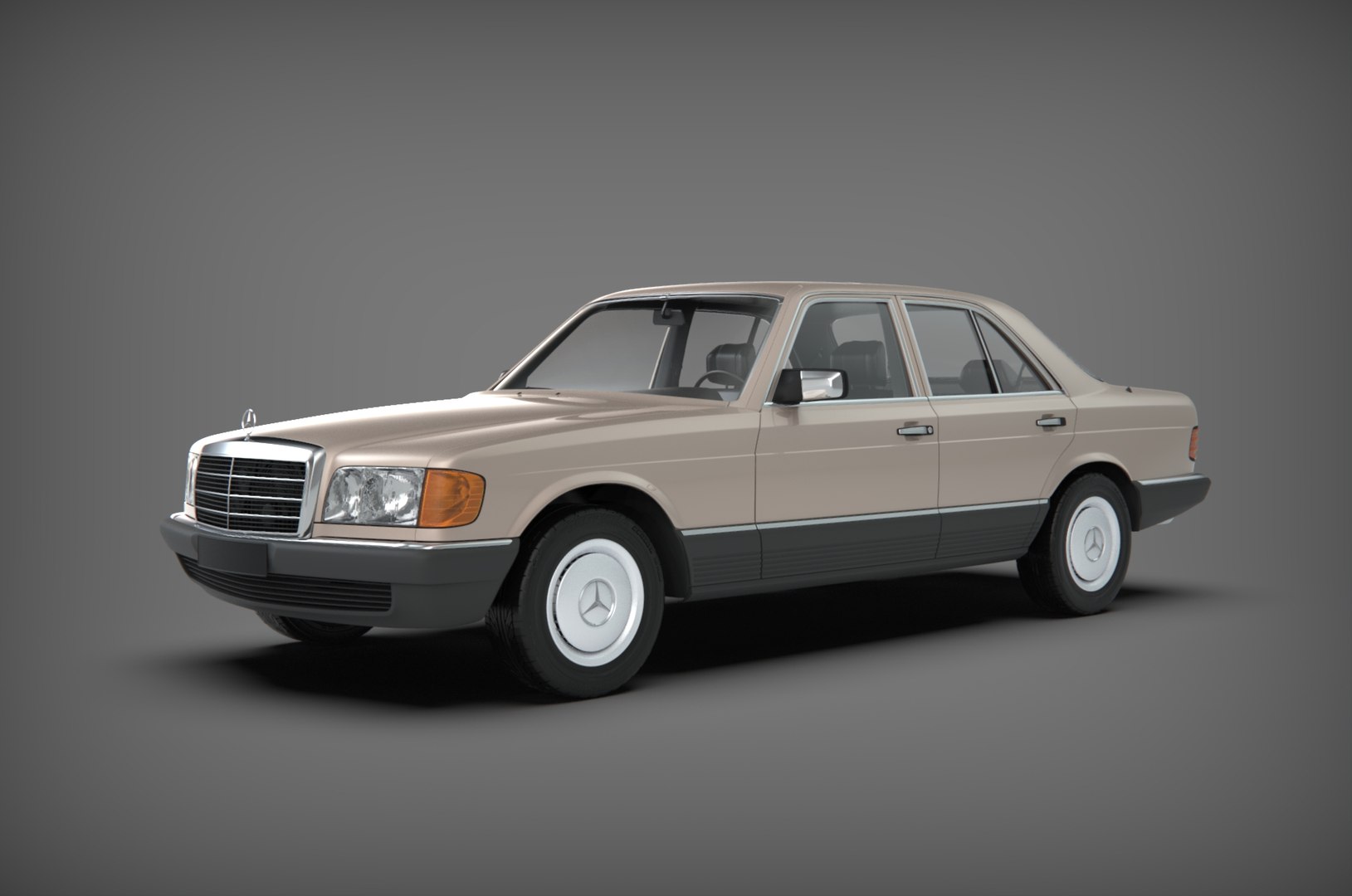 Mercedes W126 3D Model - TurboSquid 1325215