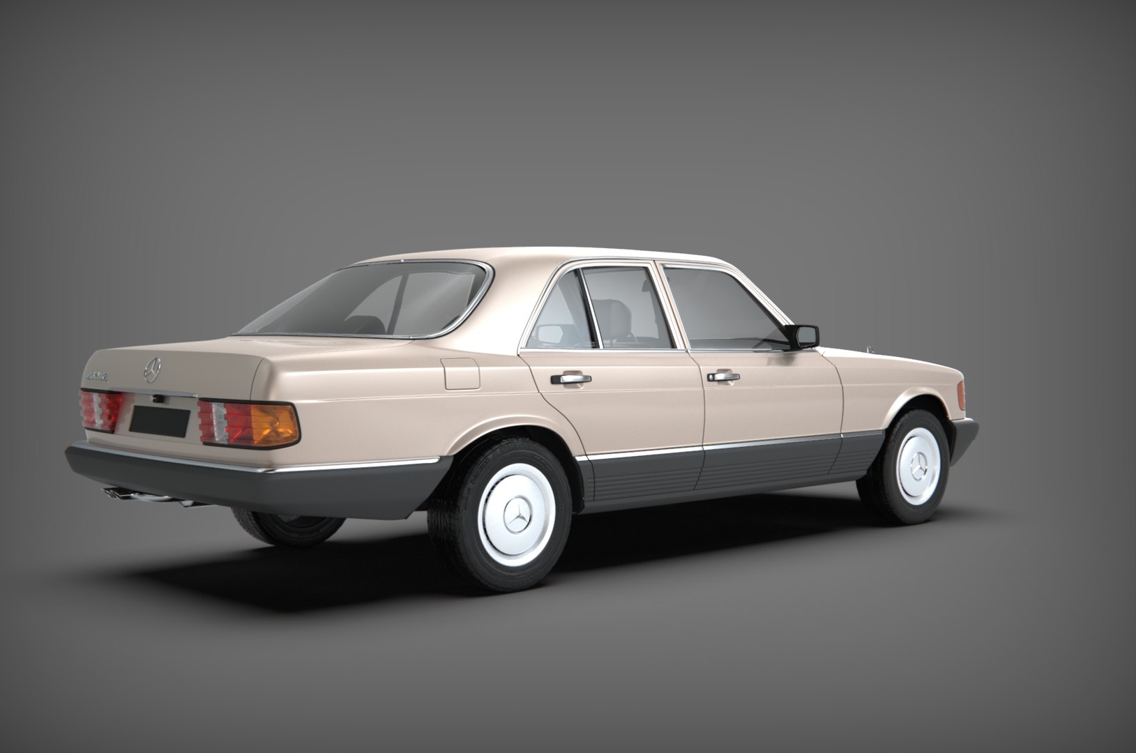 Mercedes W126 3D Model - TurboSquid 1325215