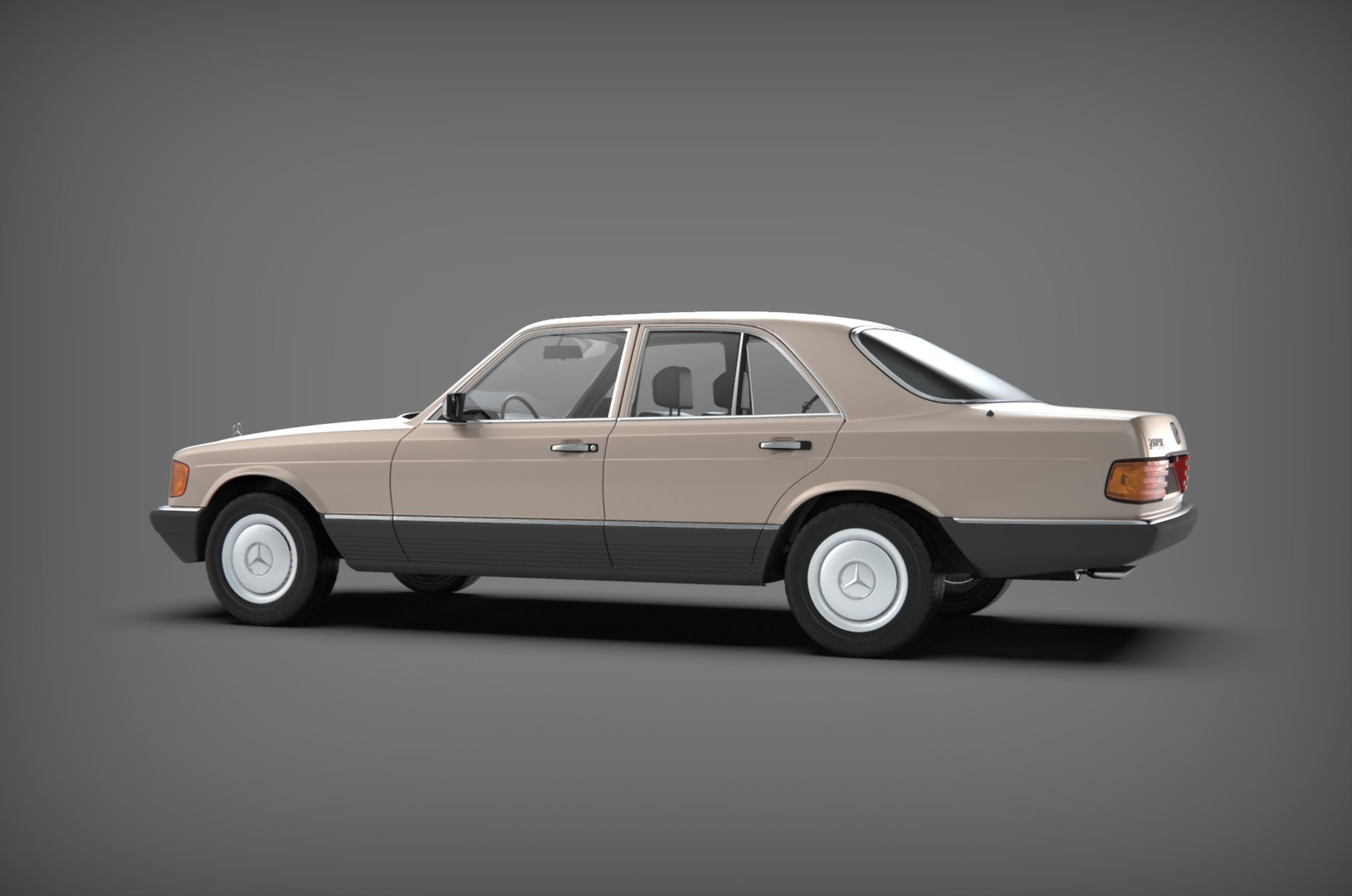 Mercedes W126 3D Model - TurboSquid 1325215