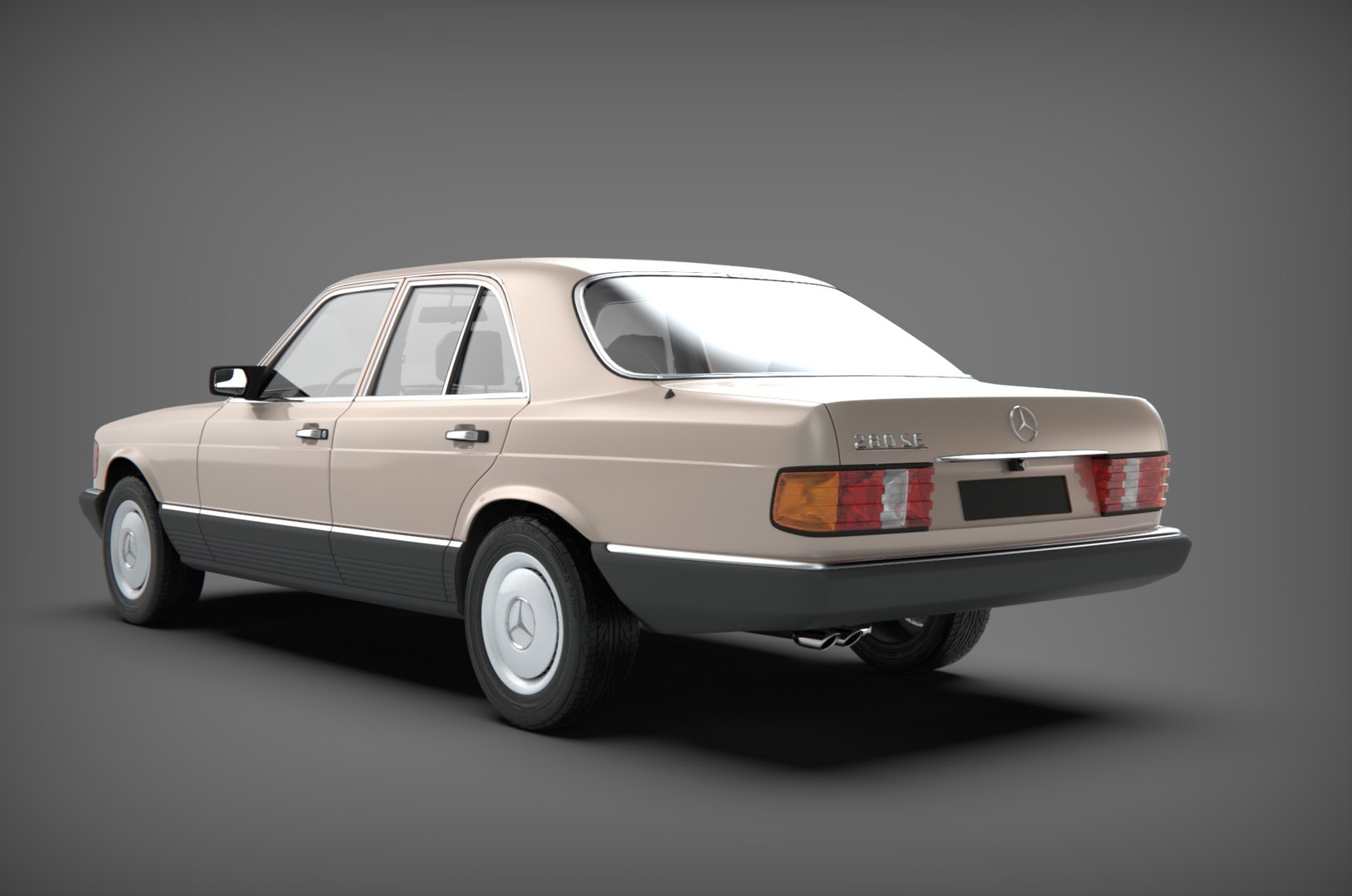 Mercedes W126 3D Model - TurboSquid 1325215