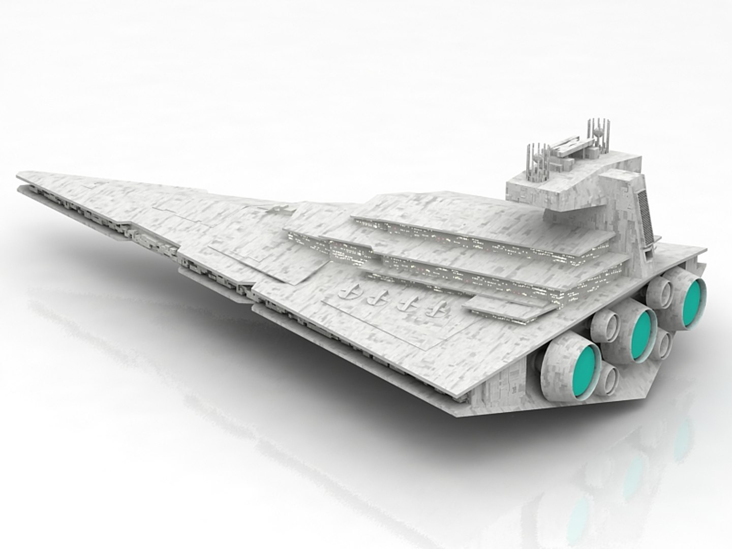 3D Star Destroyer Spaceship Model - TurboSquid 1624535