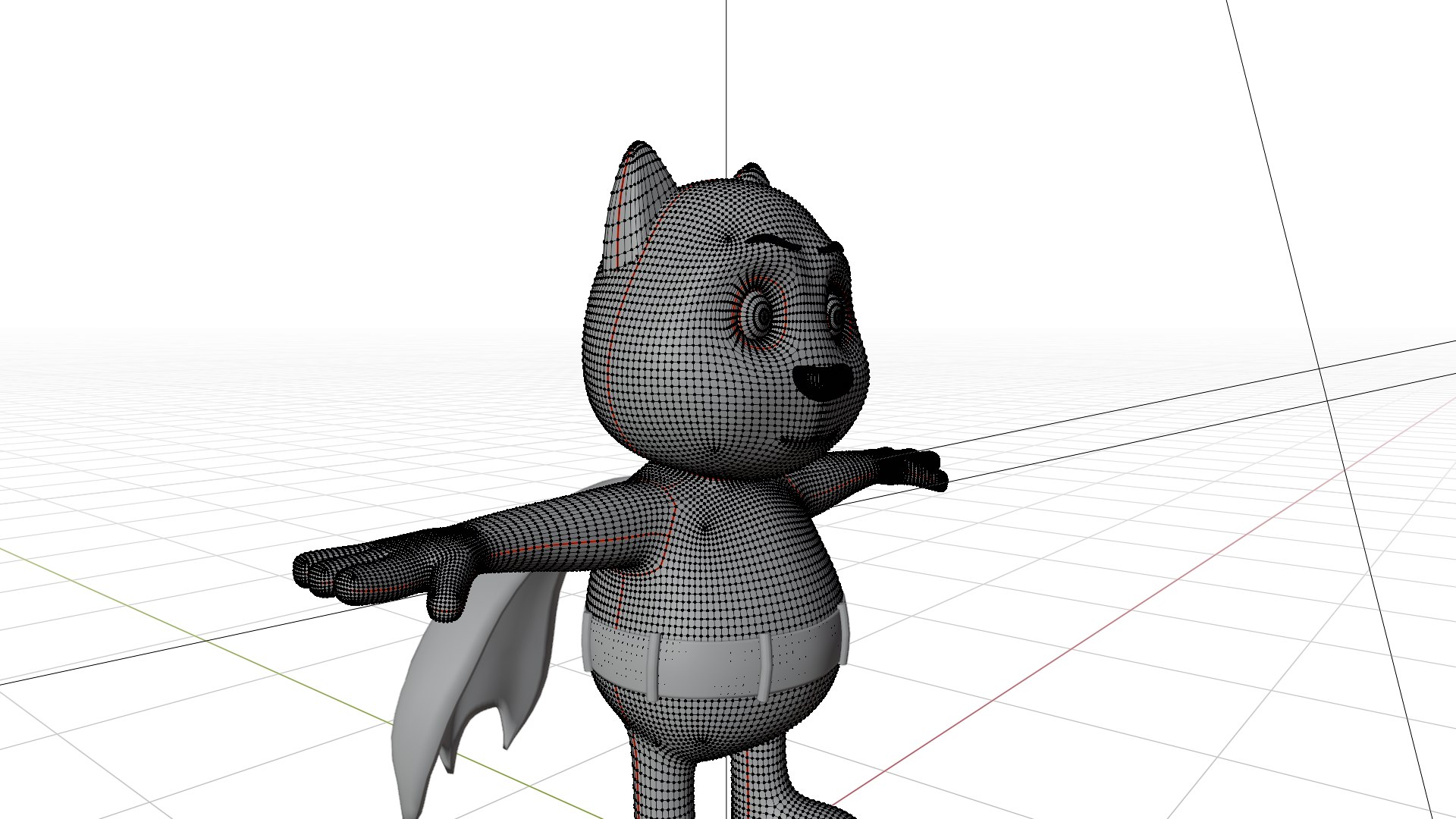 3D Asset - Cartoons - Bat - Panda - Rig 3D Model Model - TurboSquid 2282399