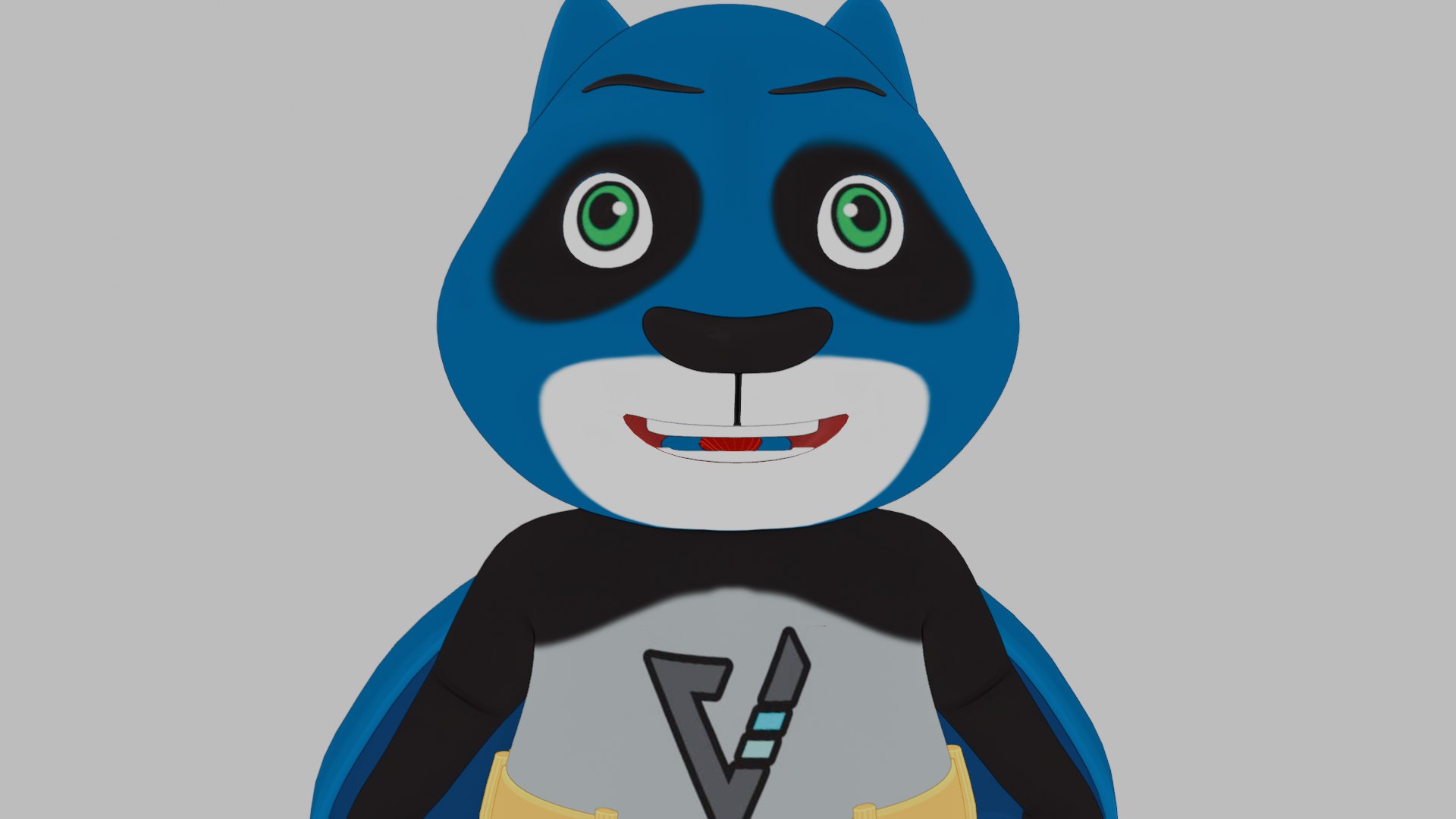 3D Asset - Cartoons - Bat - Panda - Rig 3D Model Model - TurboSquid 2282399