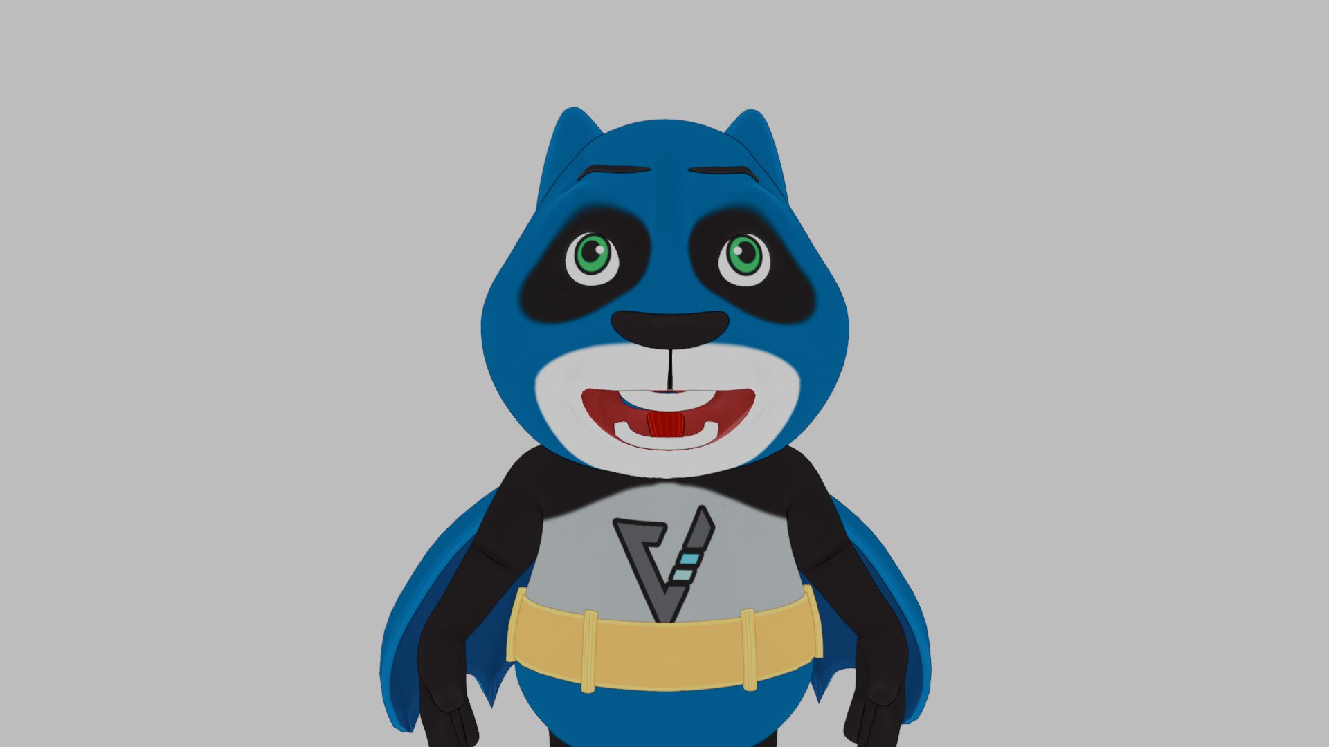 3D Asset - Cartoons - Bat - Panda - Rig 3D Model Model - TurboSquid 2282399