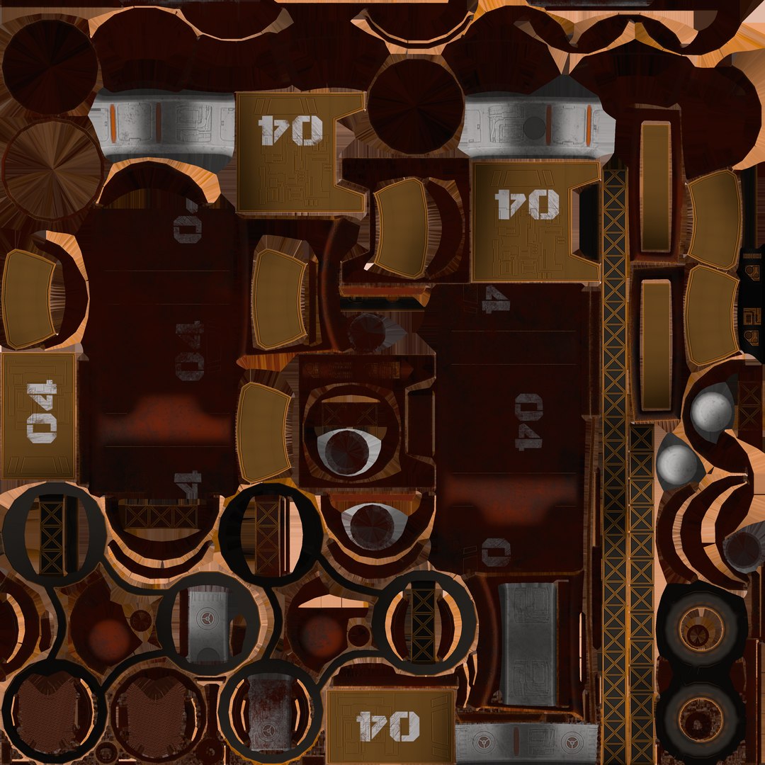 SCI-FI Tube Fuel Prop Space Model - TurboSquid 2111559