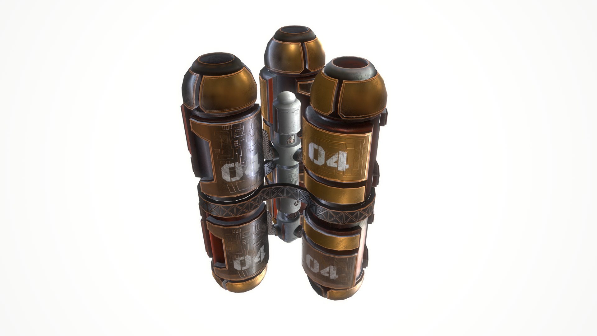 SCI-FI Tube Fuel Prop Space Model - TurboSquid 2111559