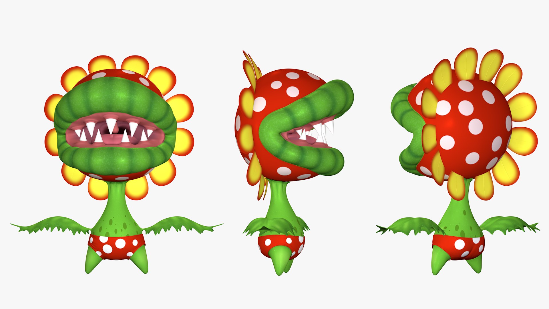 Petey Piranha Smash Super Mario Model - TurboSquid 1709002