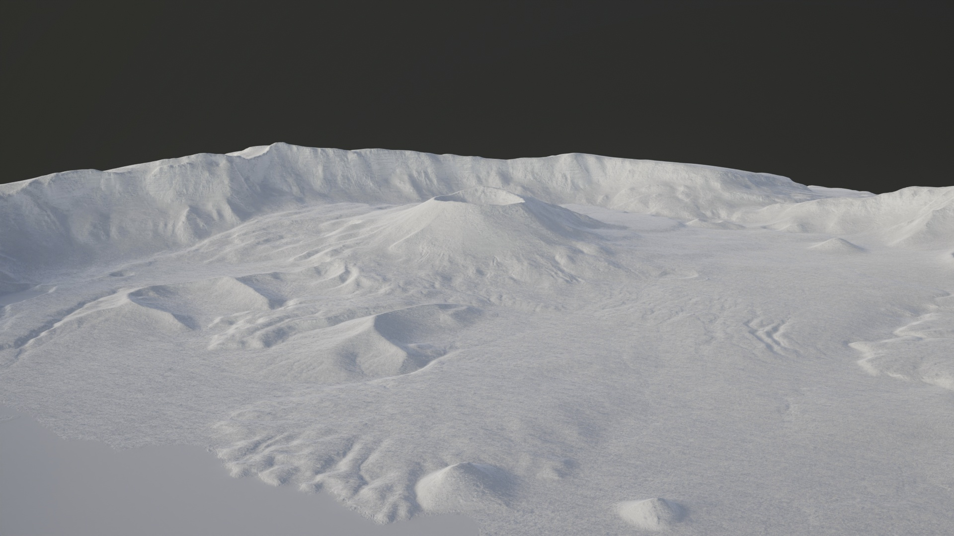 Volcanic Caldera With Lakes PBR Environment 3D Model - TurboSquid 2458514