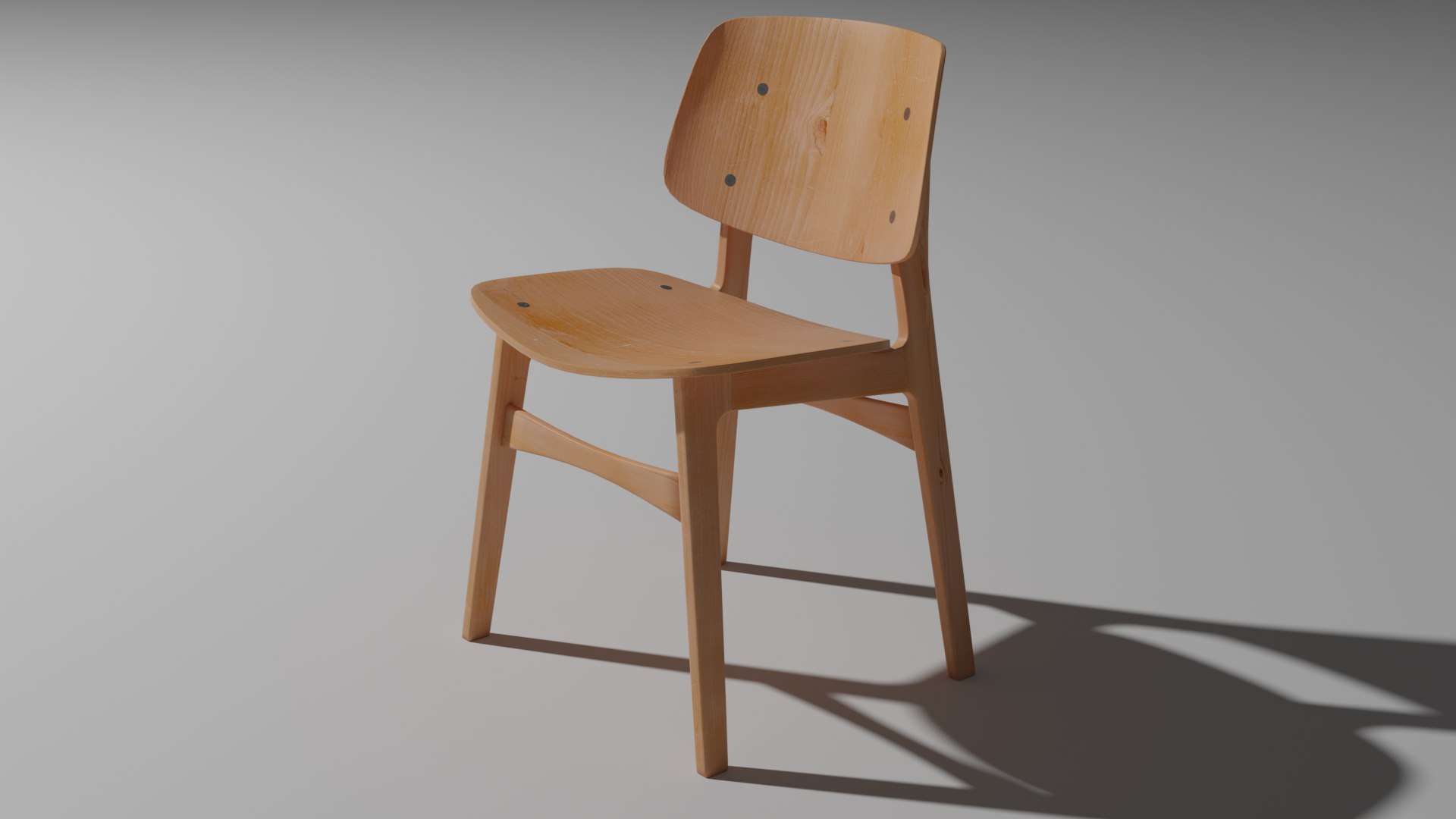 3D Wood Chair - TurboSquid 1761647