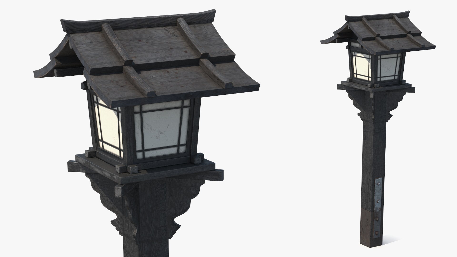3D Traditional Japanese Lantern Old Model - TurboSquid 2310817