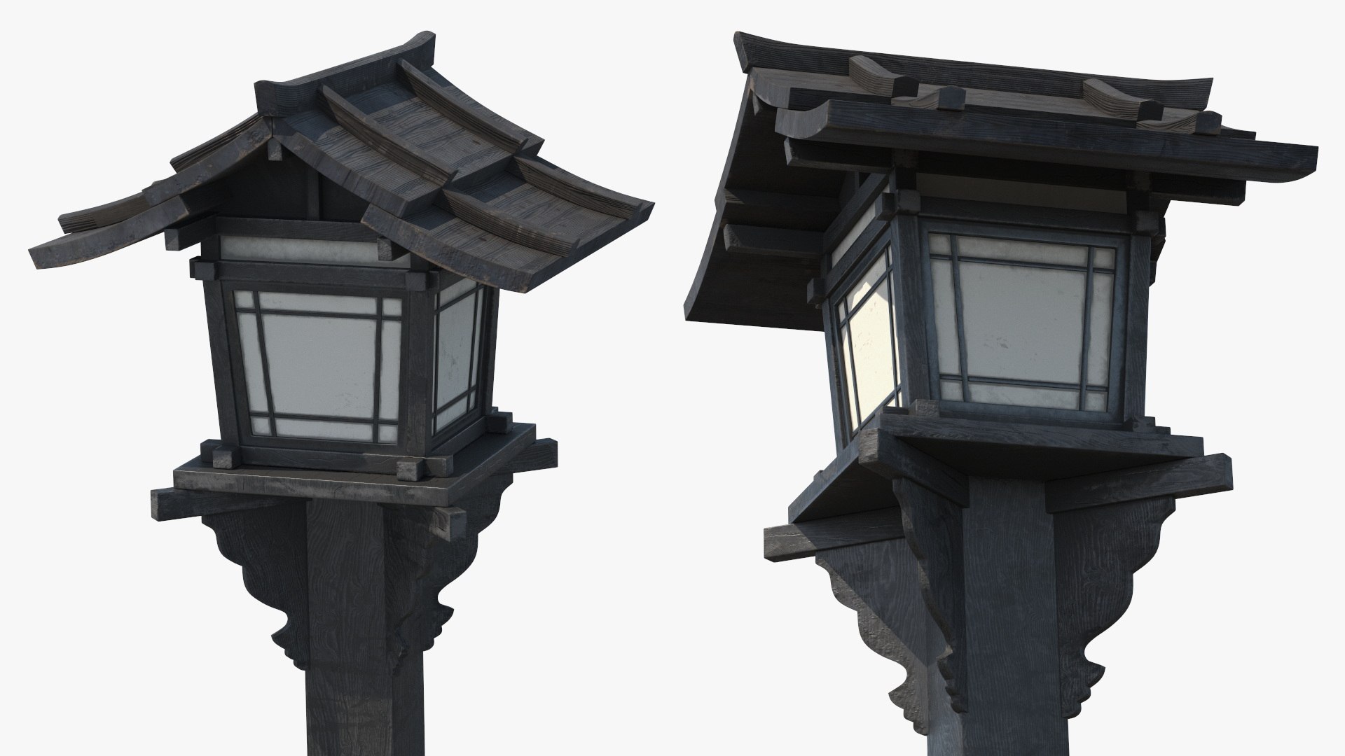 3D Traditional Japanese Lantern Old Model - TurboSquid 2310817