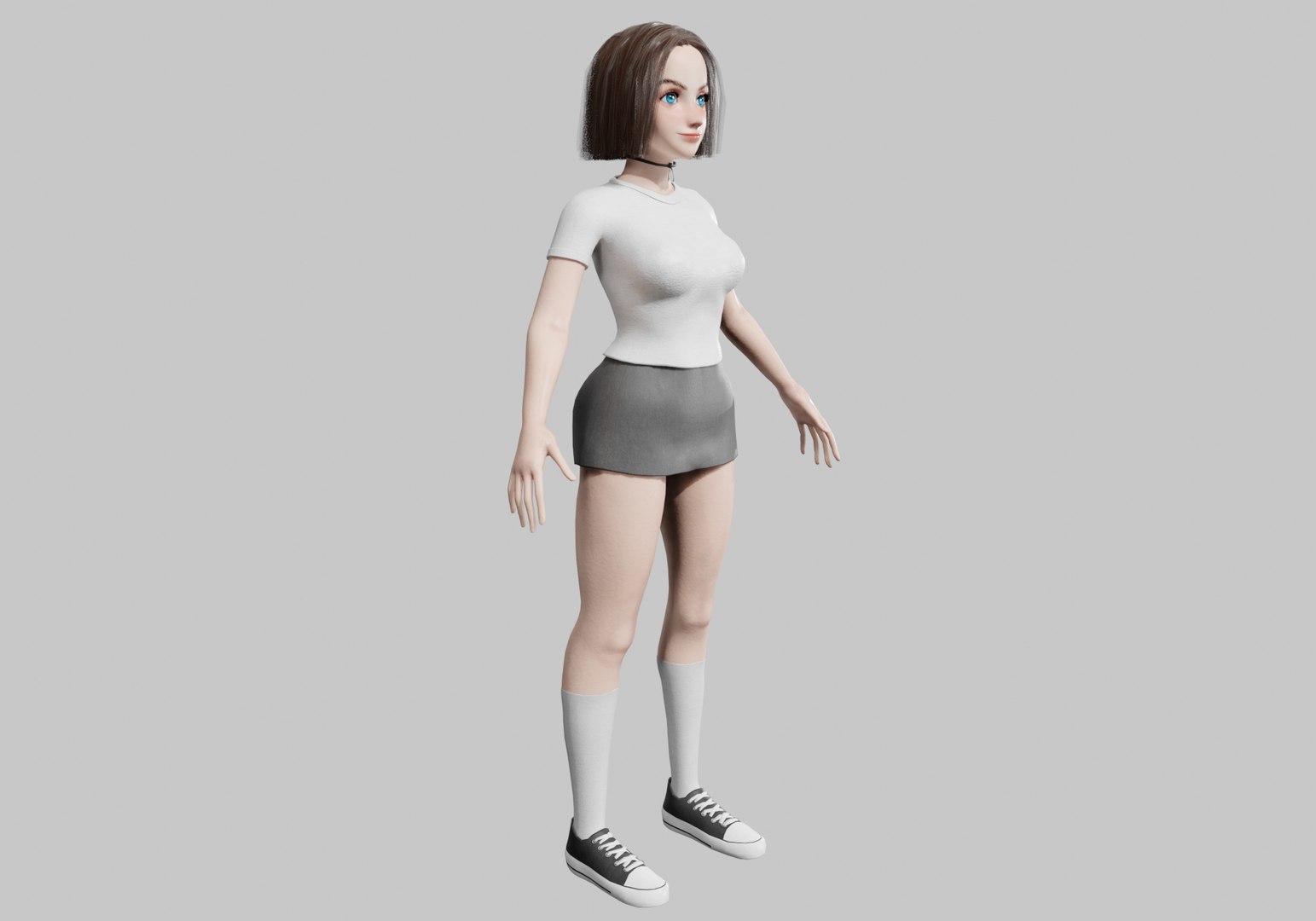 Beautiful Basic Woman V28987 3D Model - TurboSquid 2282535