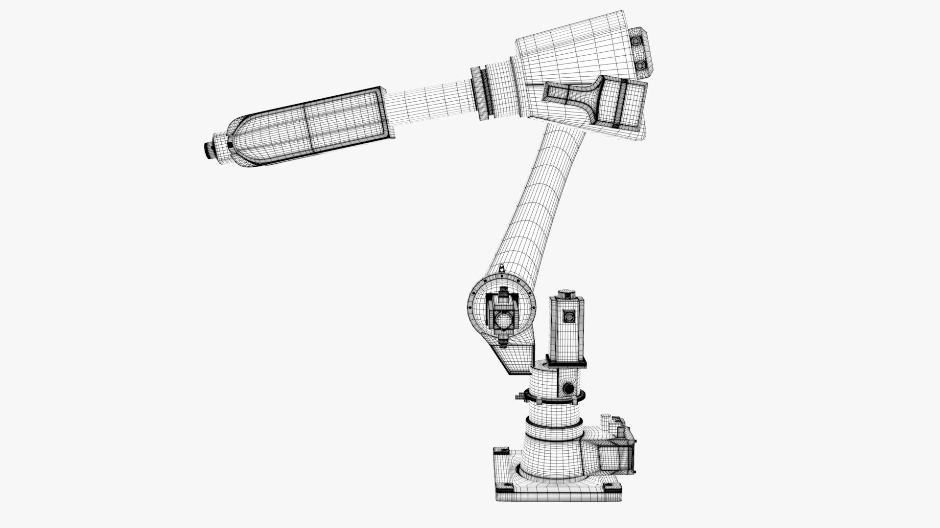 3D model Gold mechanical industrial robotic arm - TurboSquid 1741975