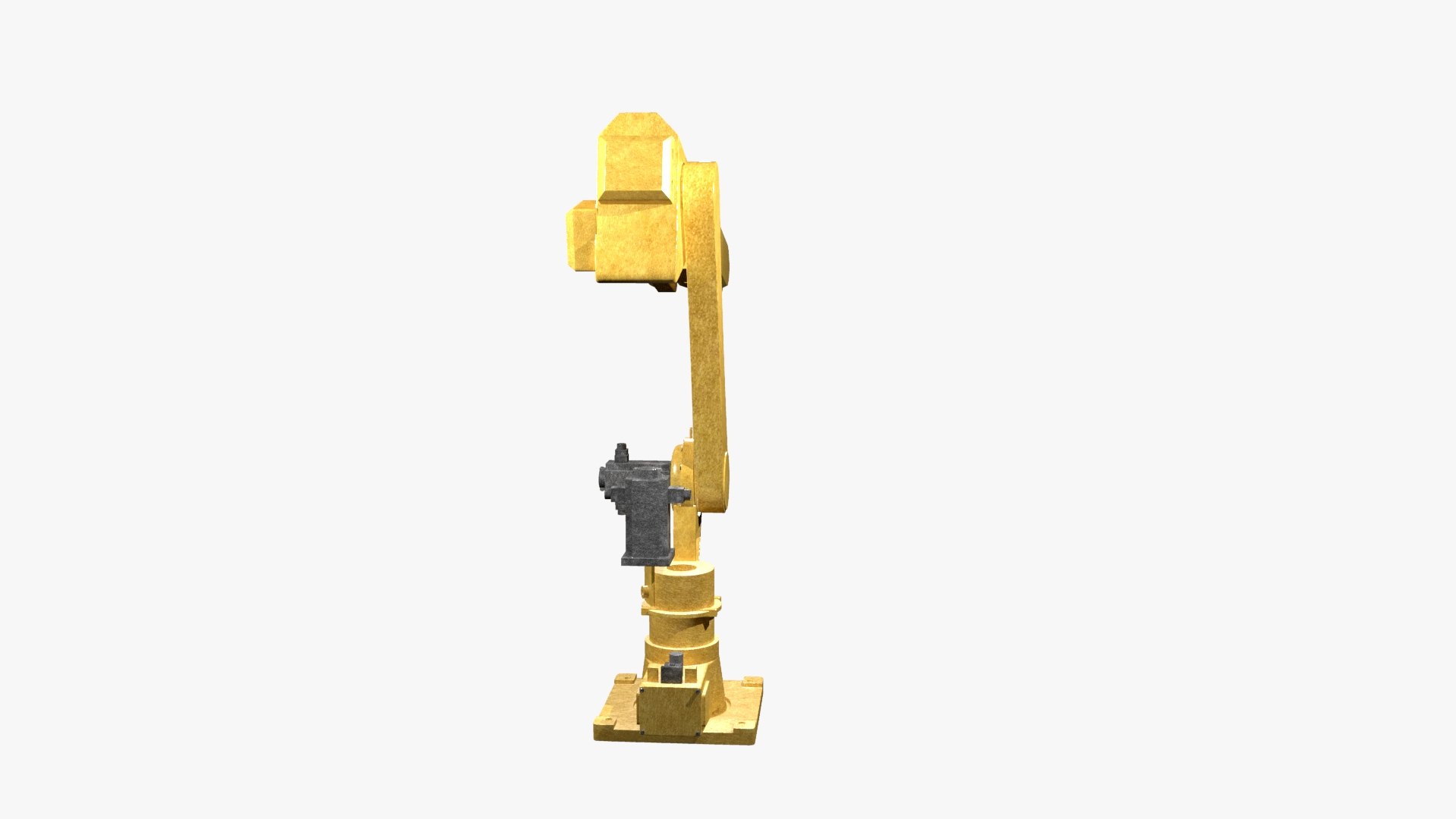 3D model Gold mechanical industrial robotic arm - TurboSquid 1741975