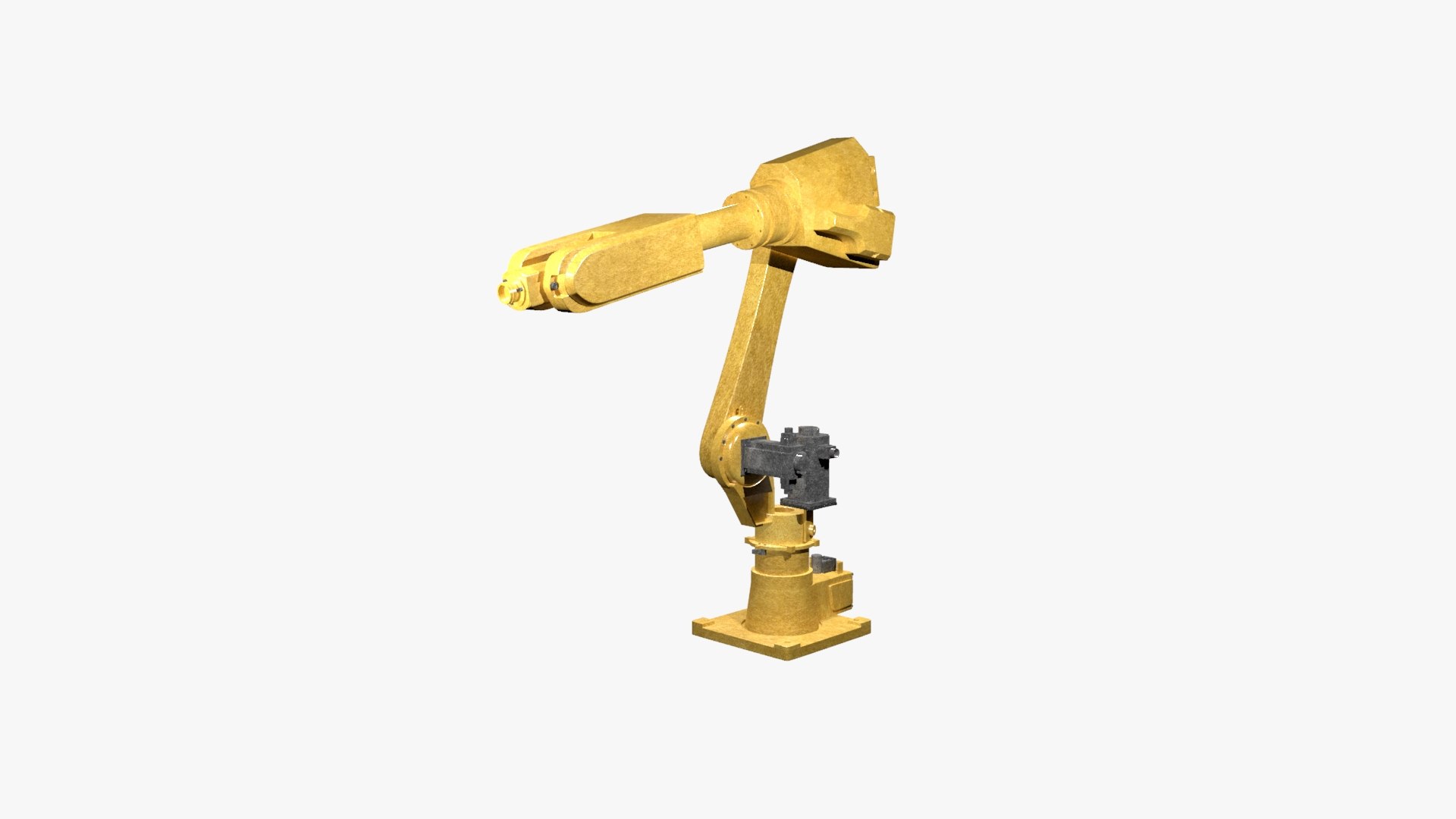 3D model Gold mechanical industrial robotic arm - TurboSquid 1741975