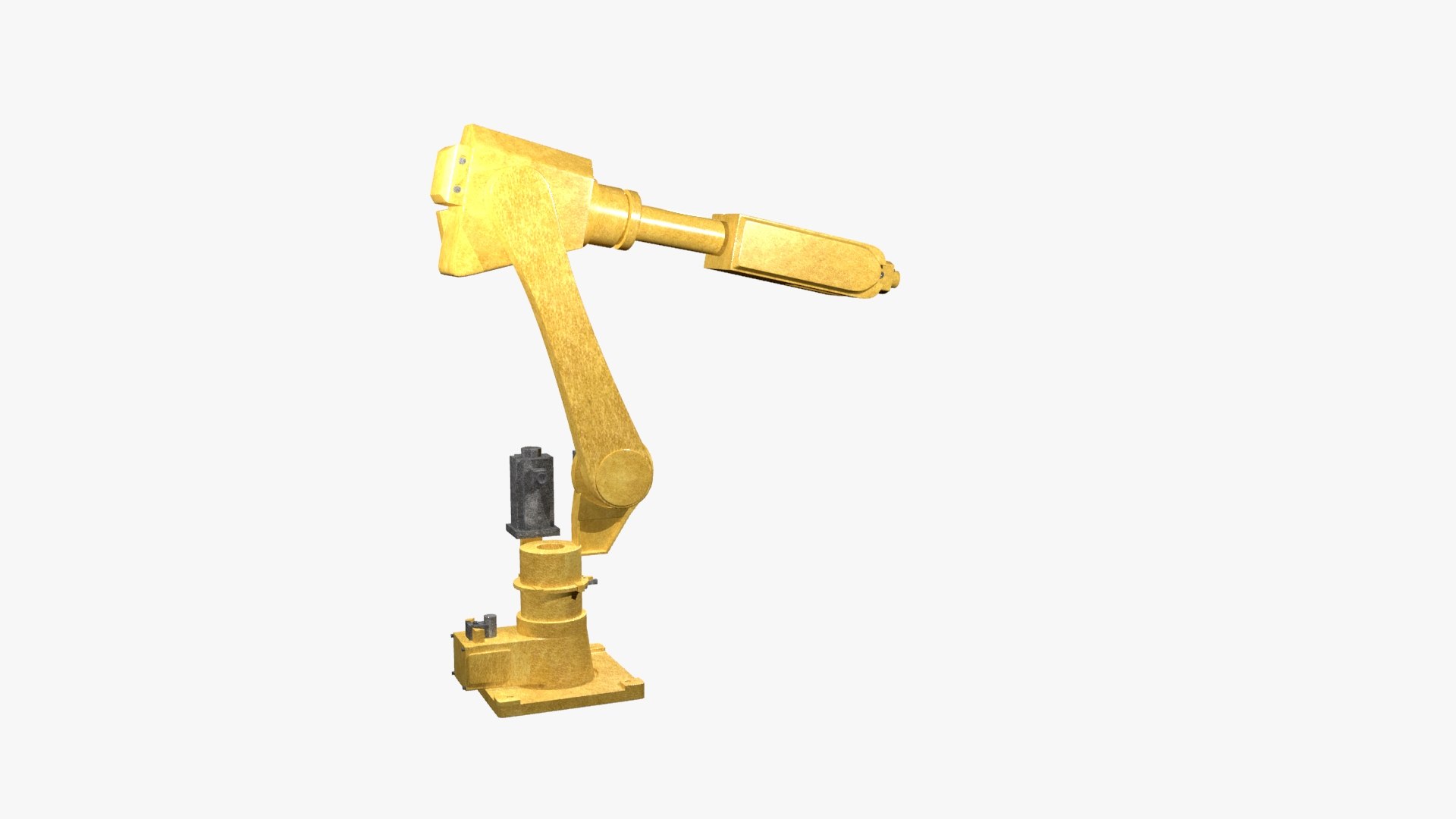 3D model Gold mechanical industrial robotic arm - TurboSquid 1741975