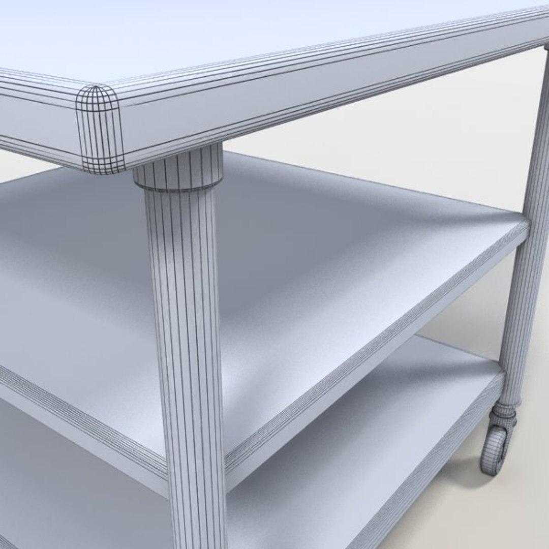 3d Model Commercial Food Prep Table