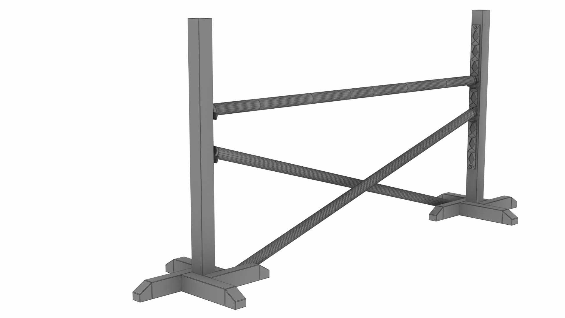 Horse Riding Arena Jumping Stand 4 3D Model - TurboSquid 2145933