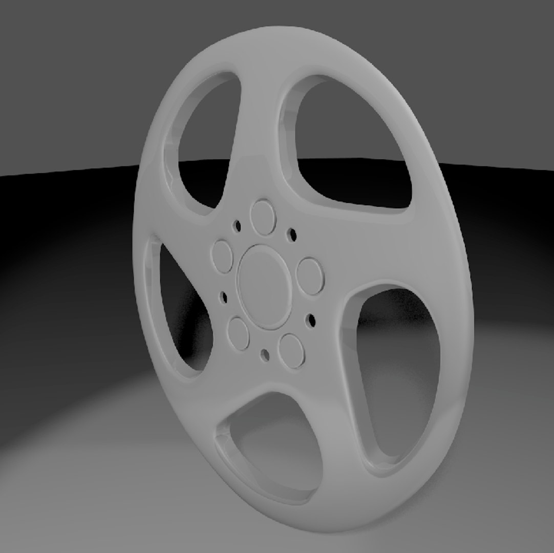 3d Model Hubcap Curve