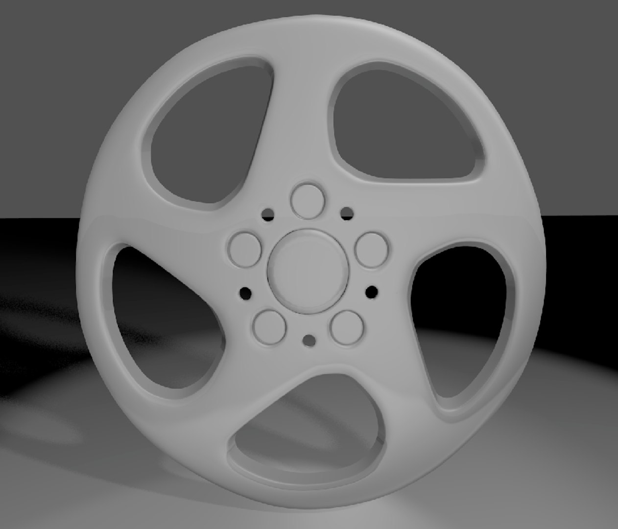 3d Model Hubcap Curve