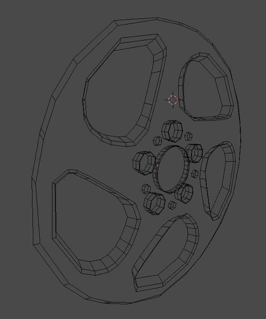 3d Model Hubcap Curve