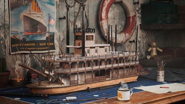 modelo 3d Rey del Mississippi - TurboSquid 2369339