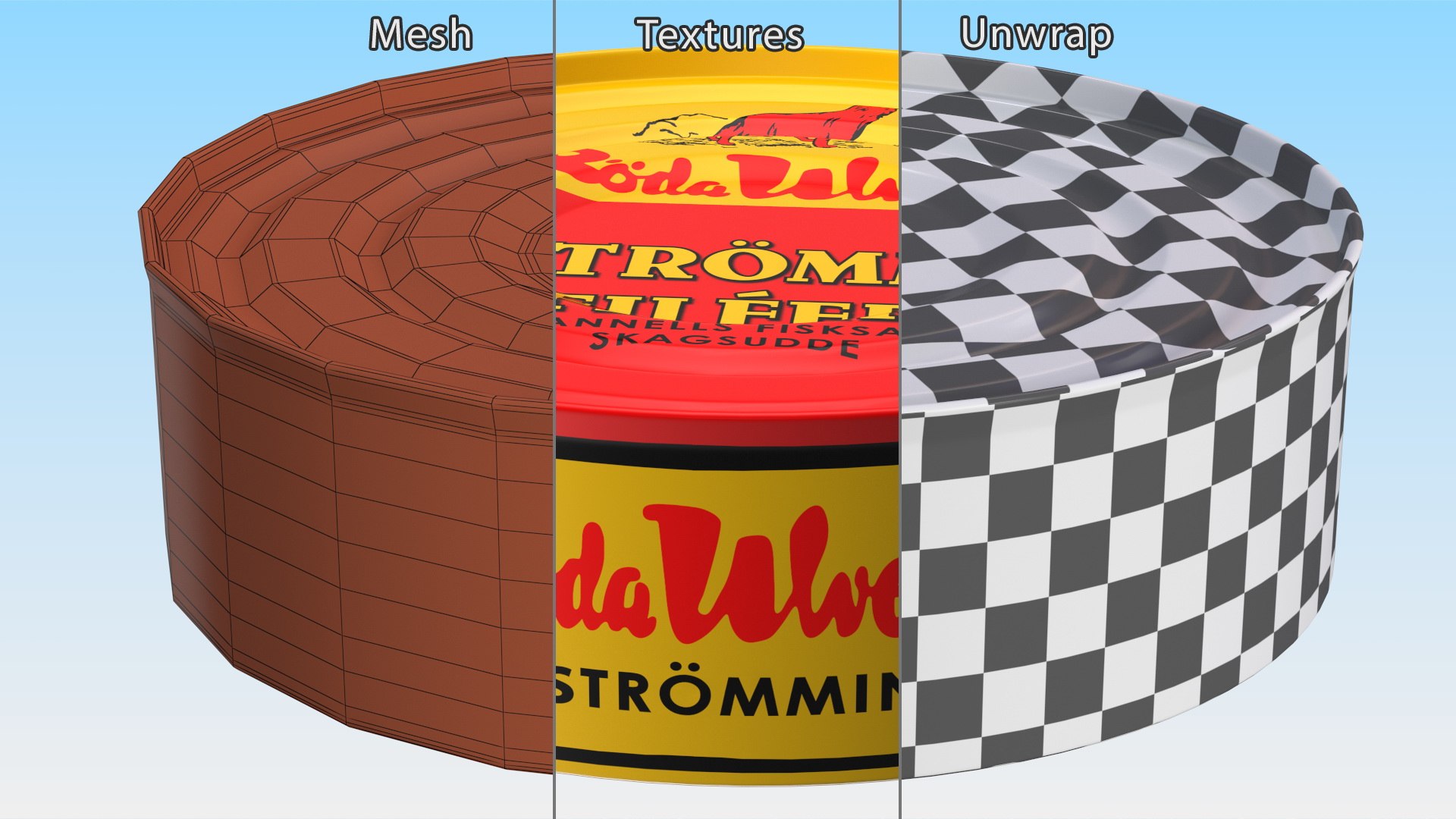 Canned Fish Surstromming 300g 3D Model - TurboSquid 2145654