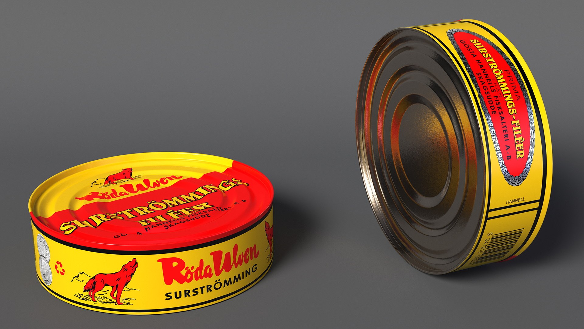 Canned Fish Surstromming 300g 3D Model - TurboSquid 2145654