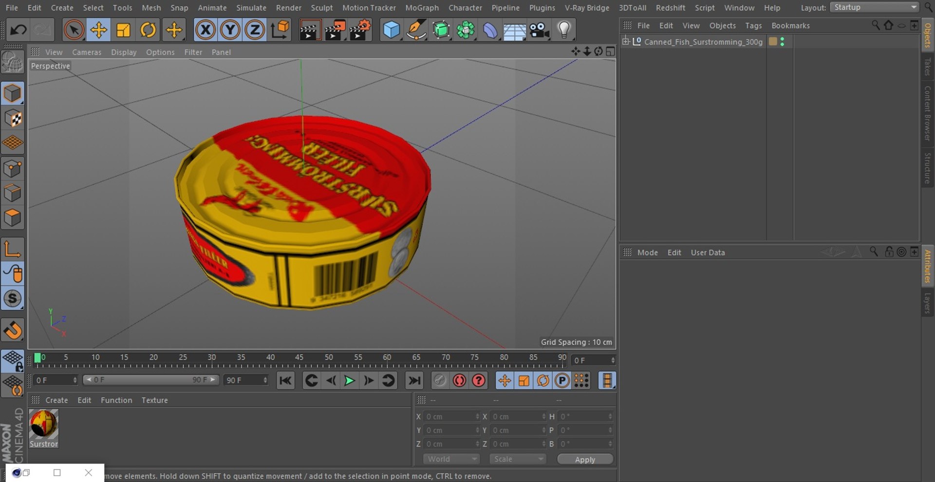 Canned Fish Surstromming 300g 3D Model - TurboSquid 2145654