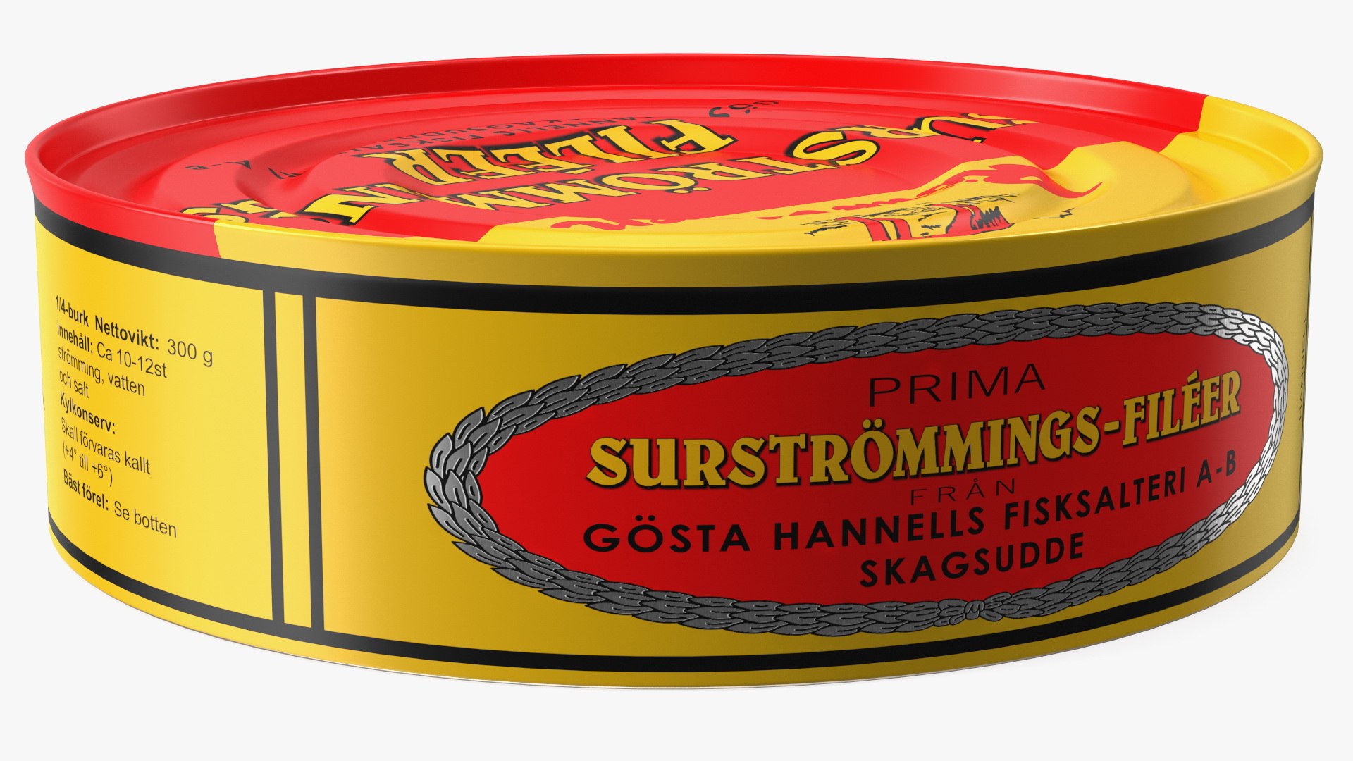Canned Fish Surstromming 300g 3D Model - TurboSquid 2145654