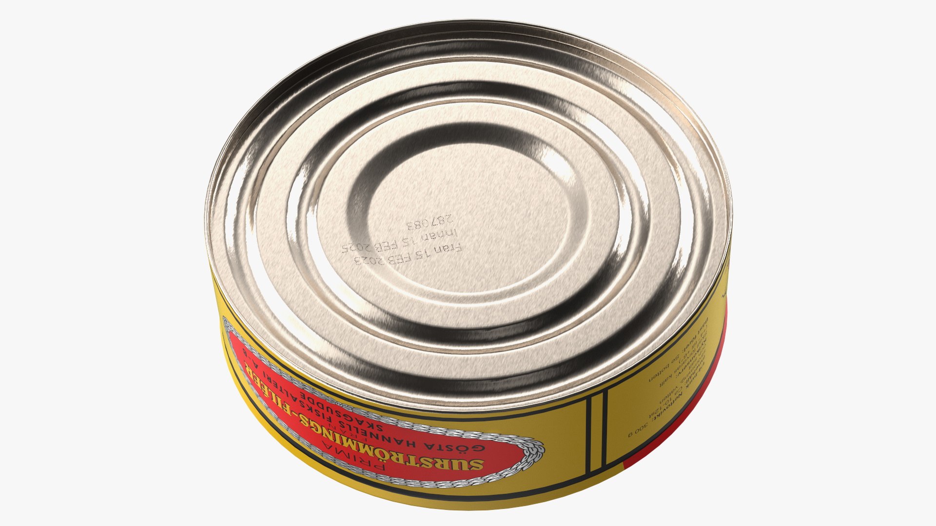 Canned Fish Surstromming 300g 3D Model - TurboSquid 2145654