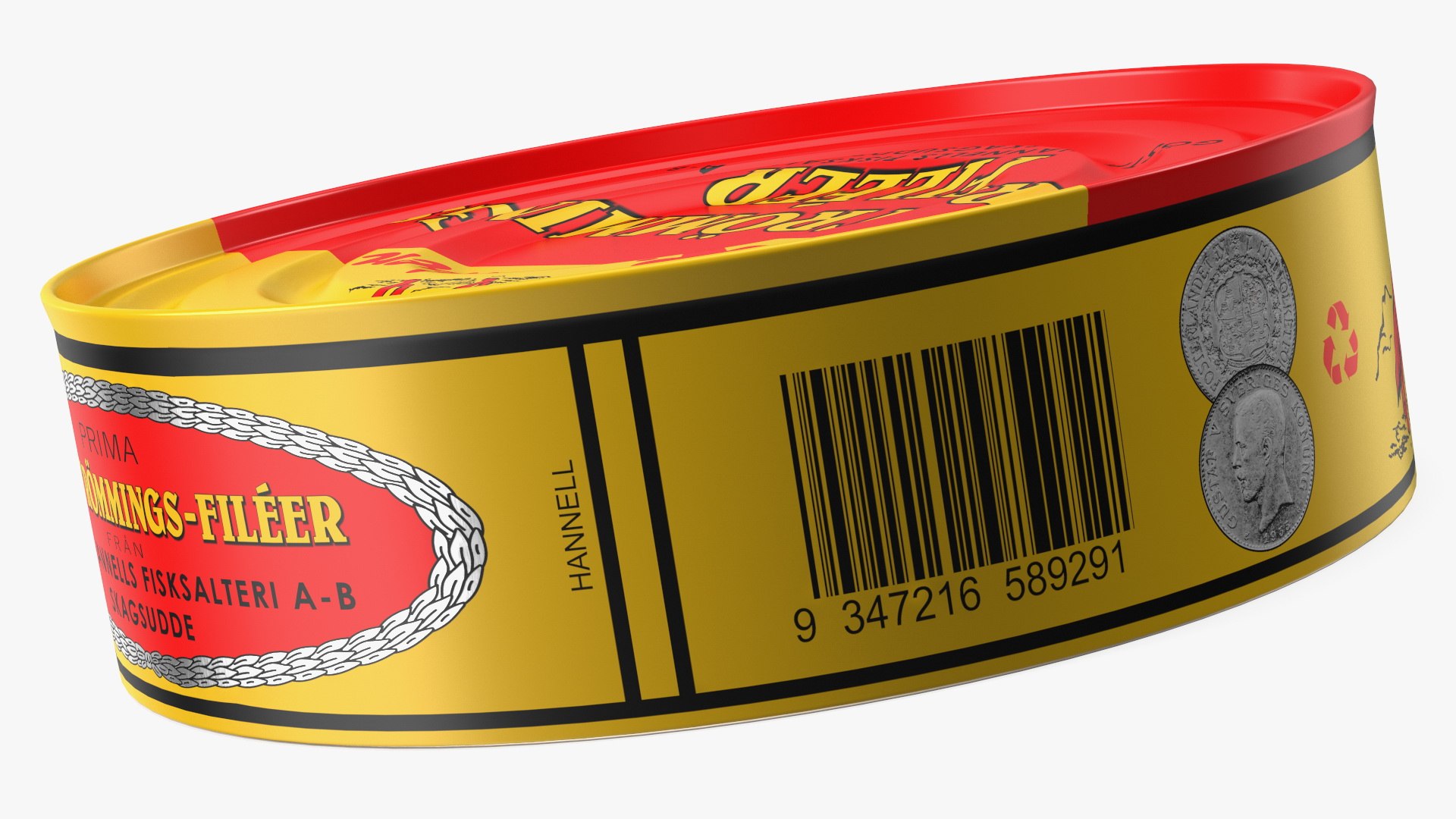 Canned Fish Surstromming 300g 3D Model - TurboSquid 2145654