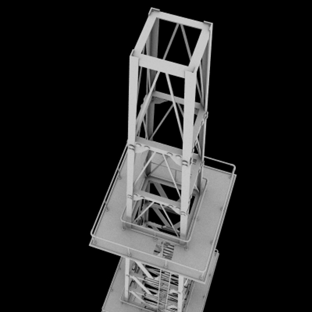 3dsmax Oil Towers