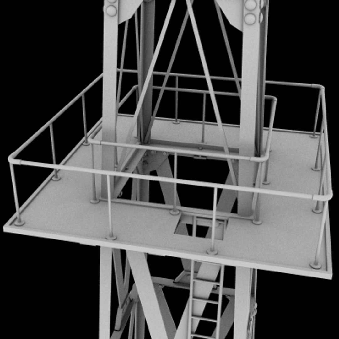3dsmax Oil Towers