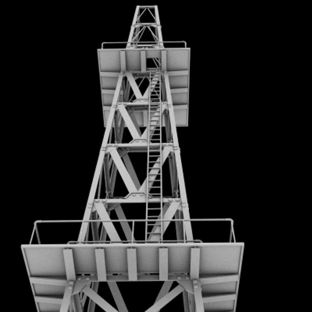 3dsmax Oil Towers