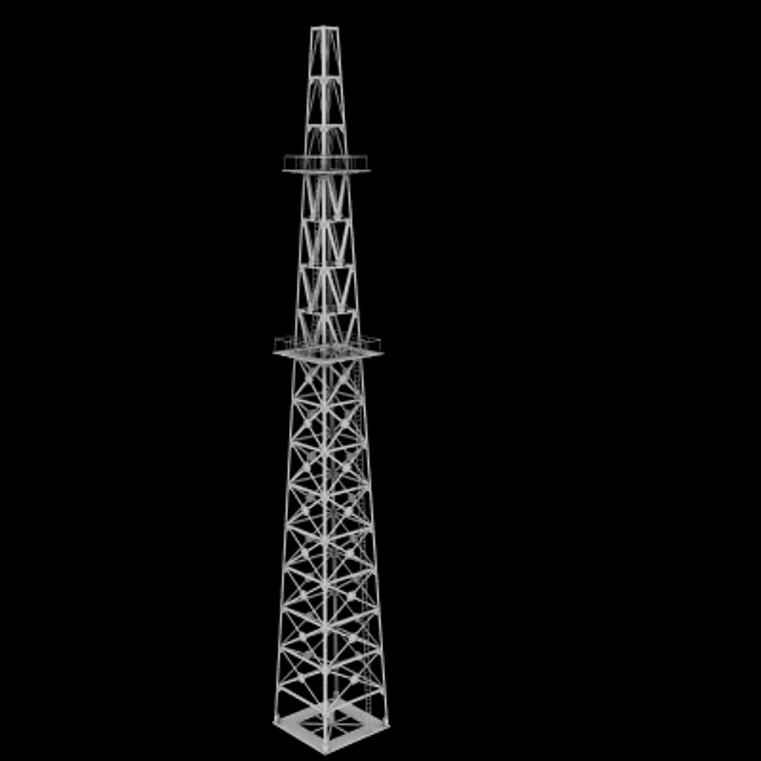 3dsmax Oil Towers