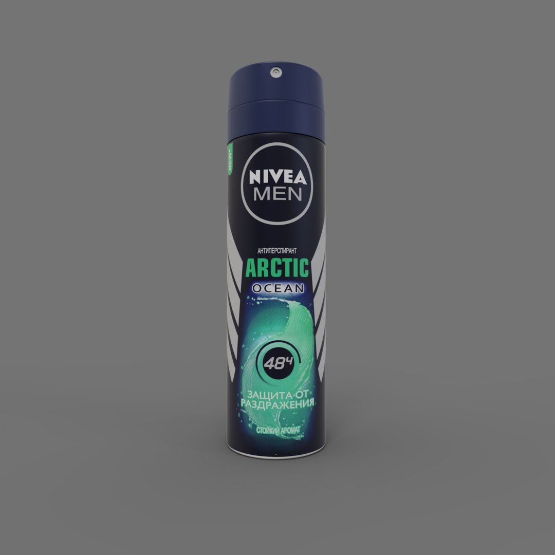 3D Deodorant Nivea MEN Arctic Ocean Antiperspirant 150ml - TurboSquid 2219115