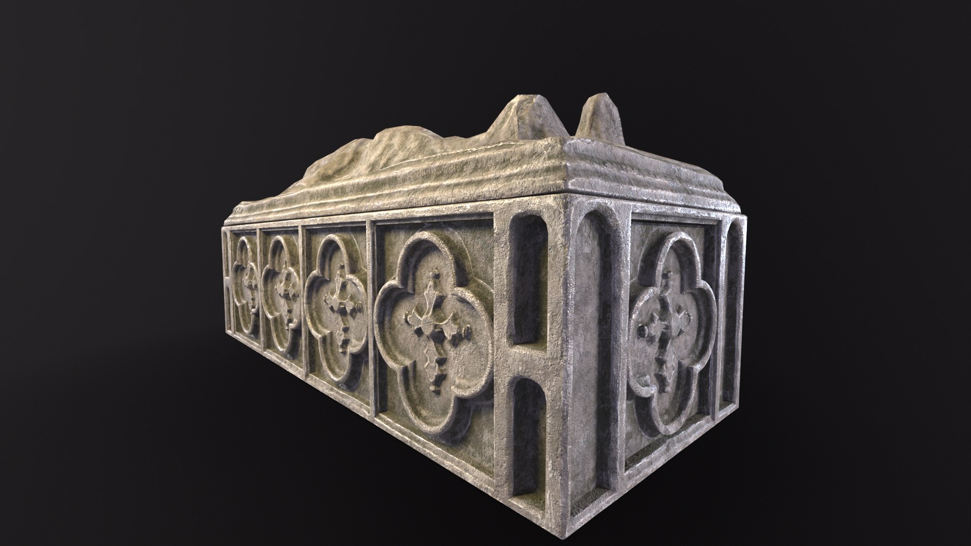 Medieval Gothic Crypt 3D Model - TurboSquid 2175253