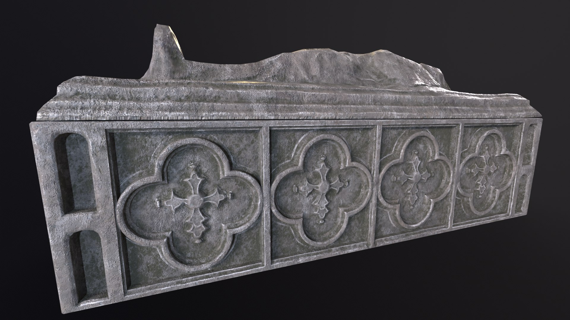 Medieval Gothic Crypt 3D Model - TurboSquid 2175253
