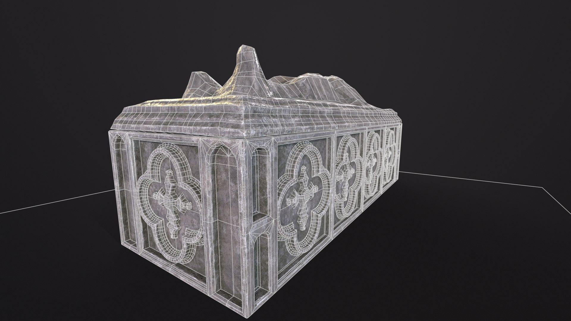 Medieval Gothic Crypt 3D Model - TurboSquid 2175253