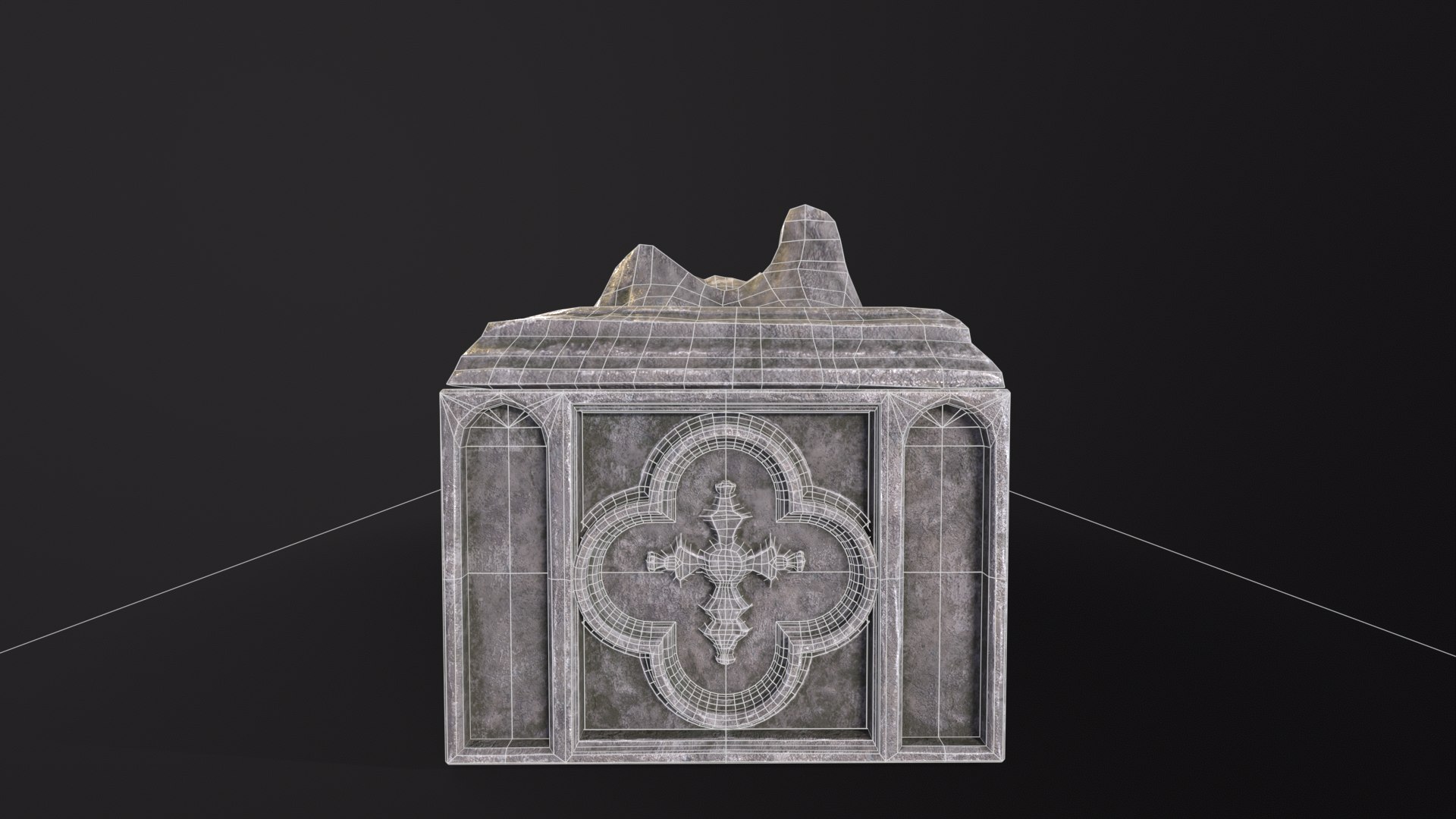 Medieval Gothic Crypt 3D Model - TurboSquid 2175253
