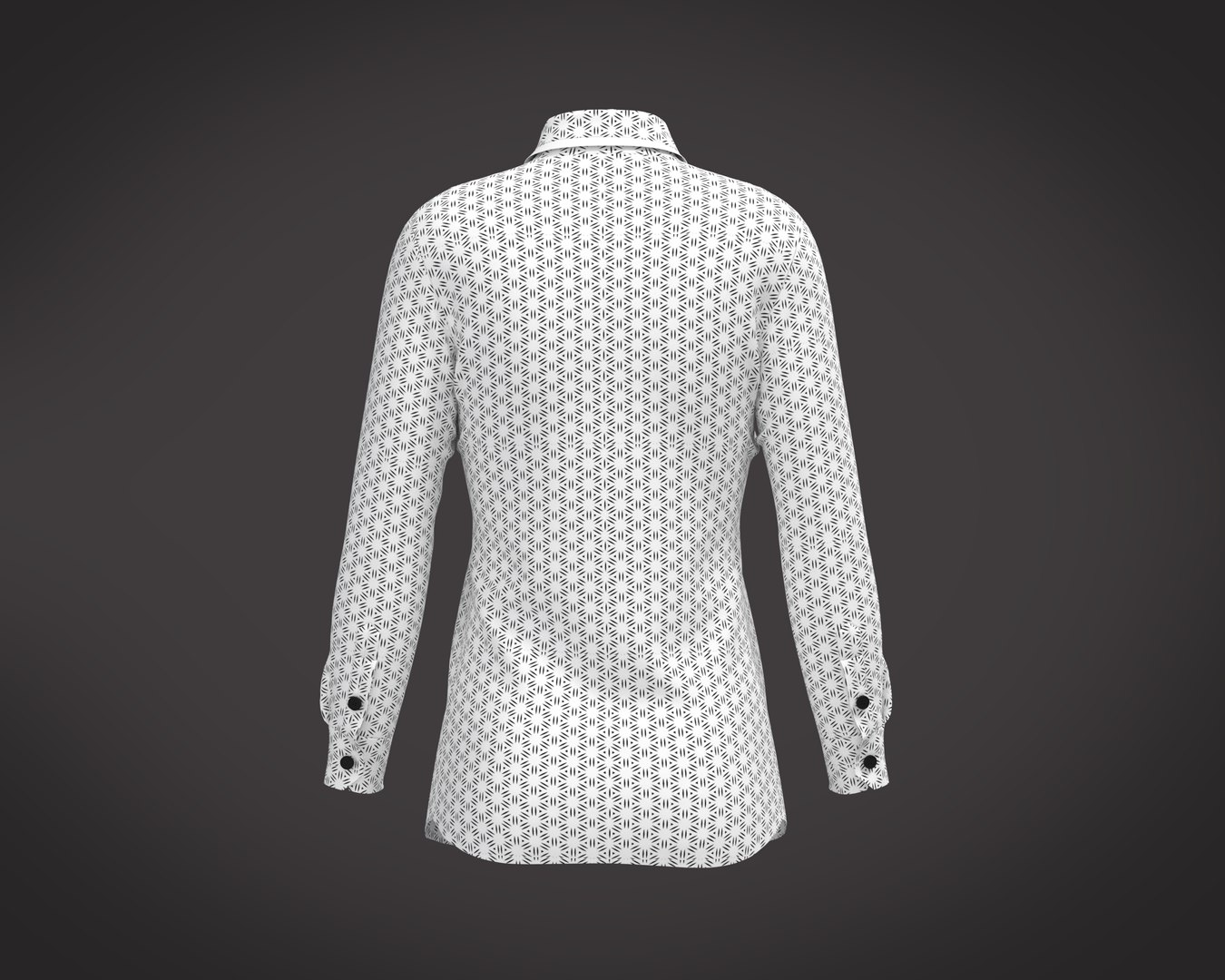 Ladies White Print Shirt Model - TurboSquid 1950173